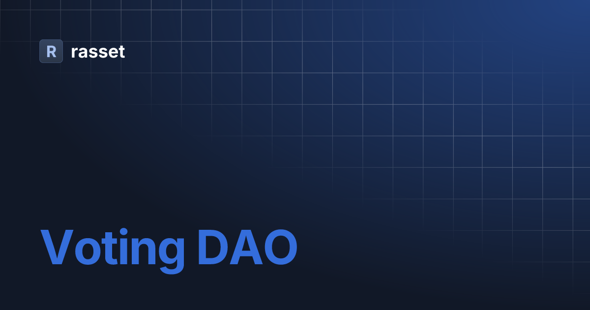 Voting DAO | rasset
